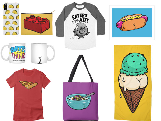 Artist Brian Cook is Drawing #ButtsOnThings